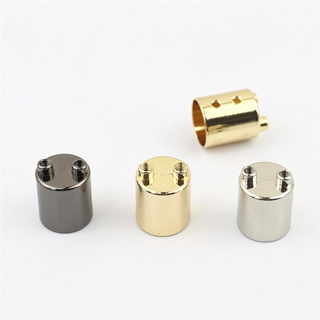 Cord Strap End Cap Snap Handles Connector 1/10 Pcs Bag Hardware Metal ...