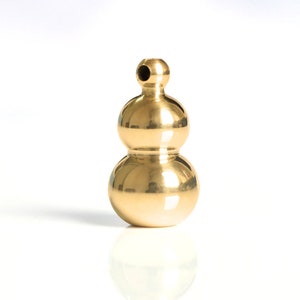 Solid Brass Calabash 29 Mm 1 1/8 Inch Magic Gourd Amulet Blessed for ...
