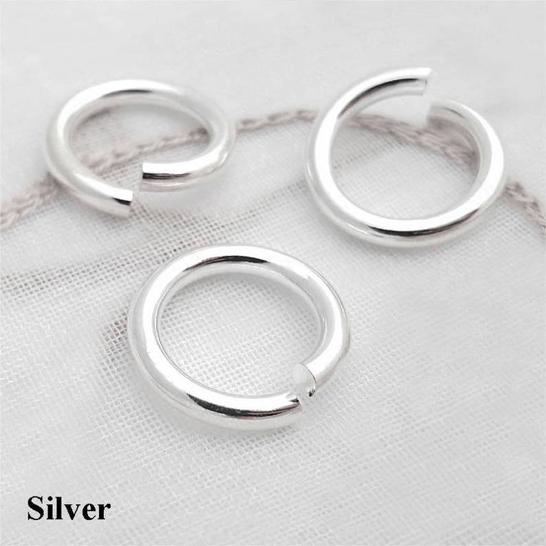 925 Sterling Silver Round Open Jump Rings Link Attach Charm - Etsy