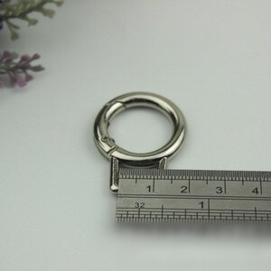 Round Spring Push Gate Ring Swivel Snap Hook 19mm 3/4" Gold Silver ...