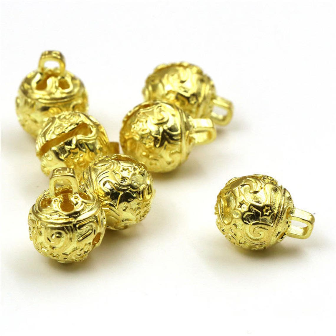 Solid Raw Brass Bell Round Ornament Ball 12mm 1/2 inch Copper | Etsy