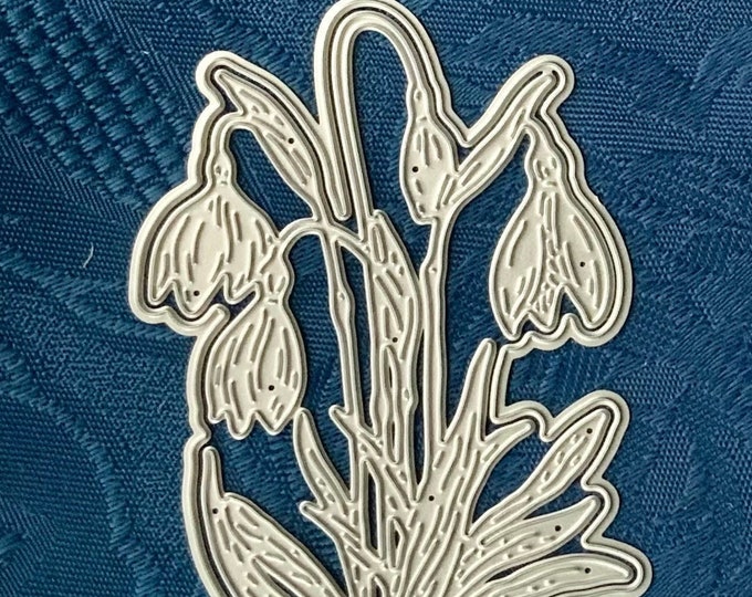 Flower Snowdrop Die Set/with 2 Print-out Sheets/decoupage - Etsy