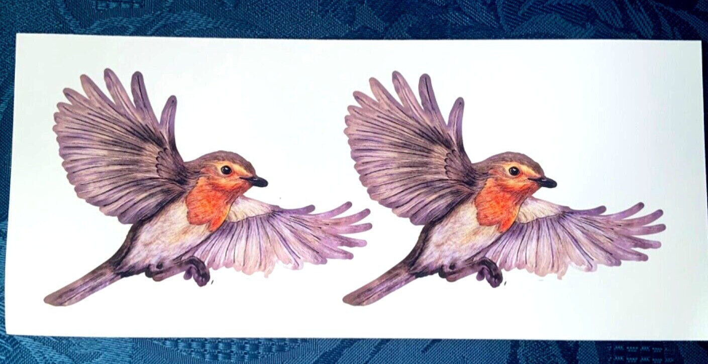 Robin Die With Printout Bird in Flight Cutting Die - Etsy
