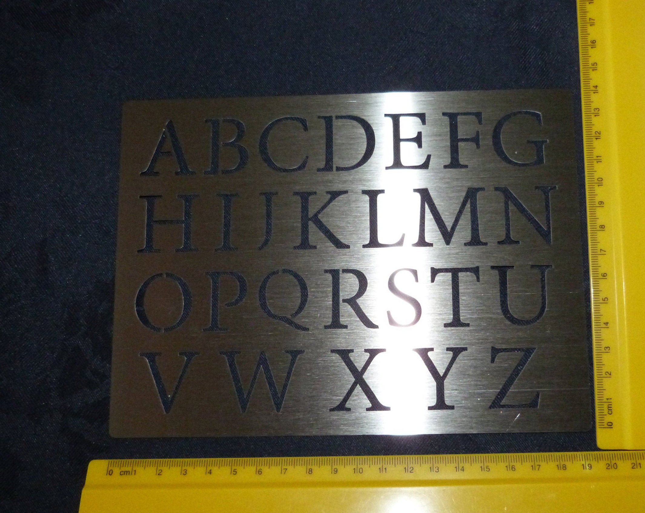 Large Stainless Steel Alphabet Upper Case Embossing/pyrography | Etsy