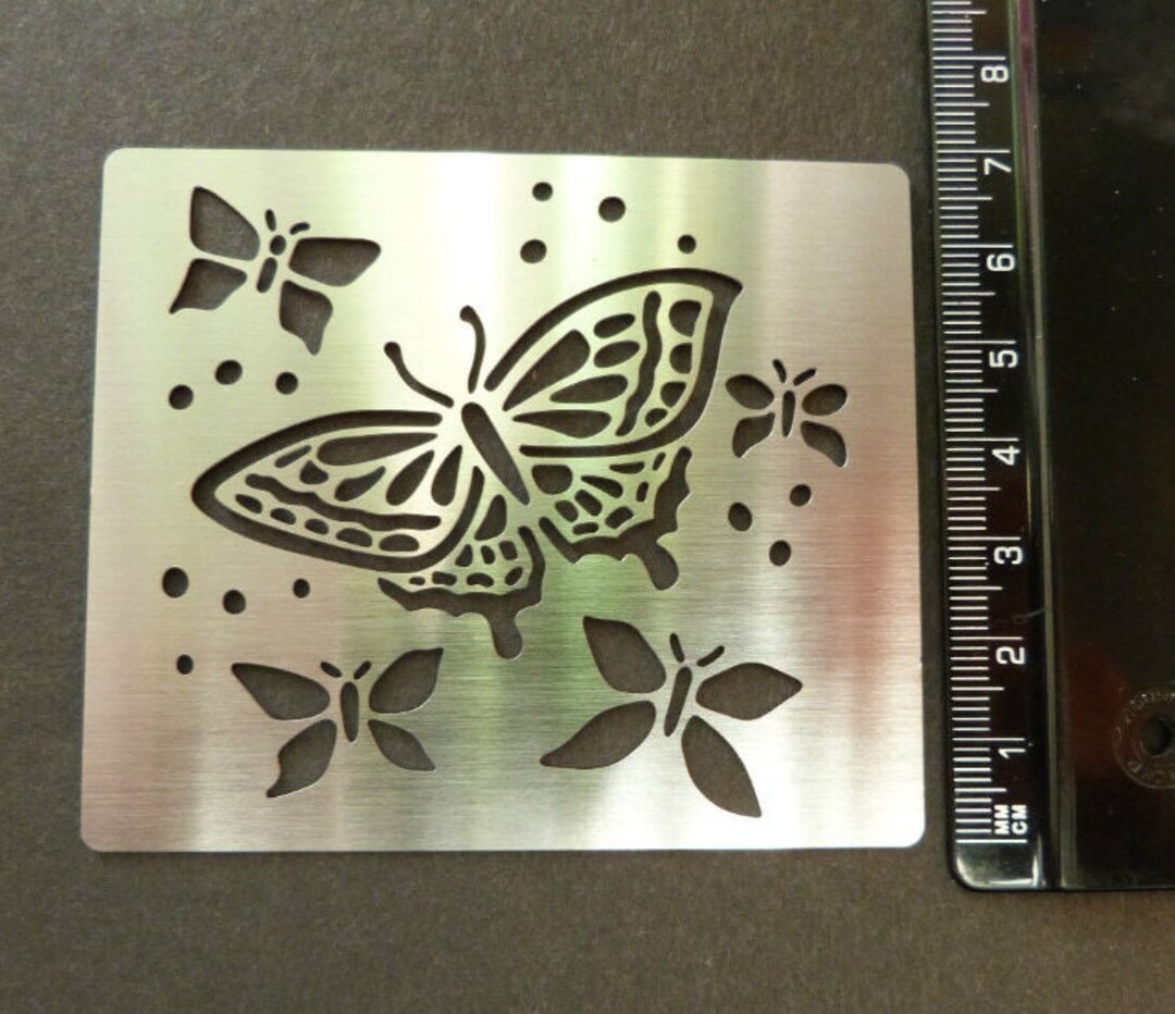 Stainless Steel Stencil Butterfly Butterflies Embossing Emboss METAL - Etsy