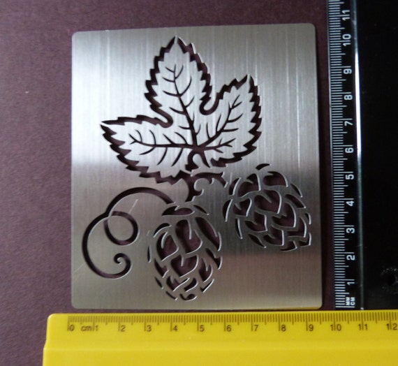 Medium Stainless Steel Stencil Oblong Leaf Cone Emboss Pyrography Etsy