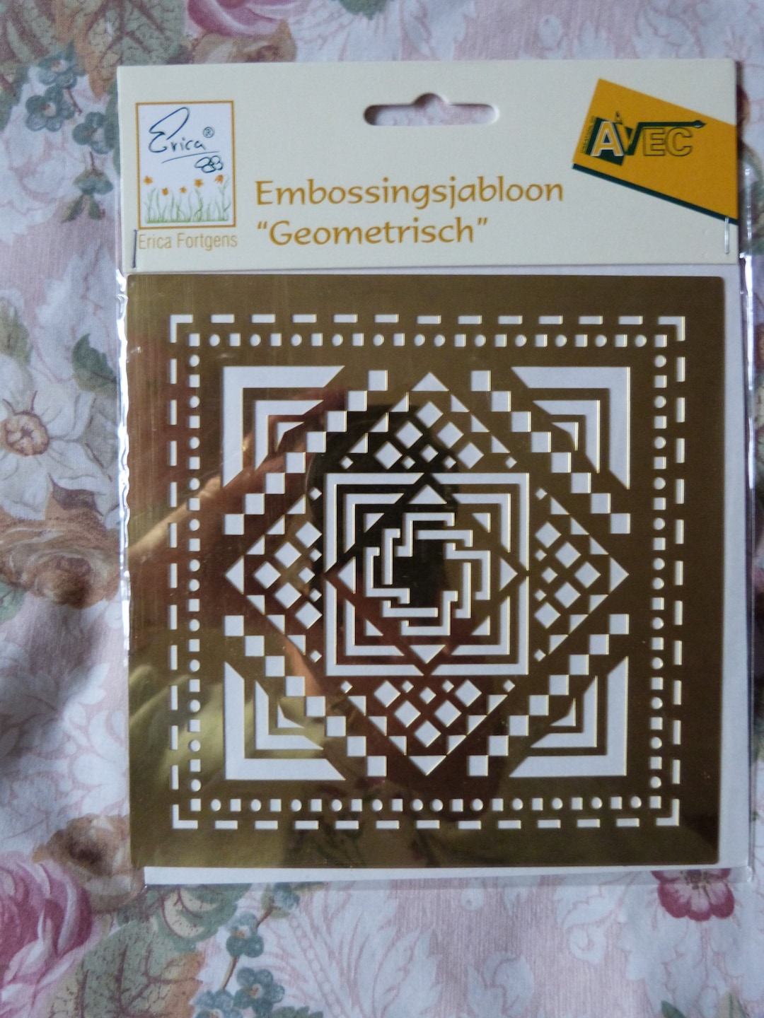 Erica Fortgens Stencil/template Geometrisch Geometric Emboss EF8001 - Etsy