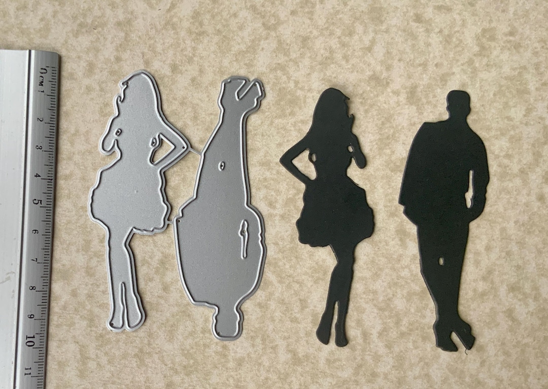 Cutting Die Silhouette Man and Woman Guy and Doll SET OF TWO - Etsy