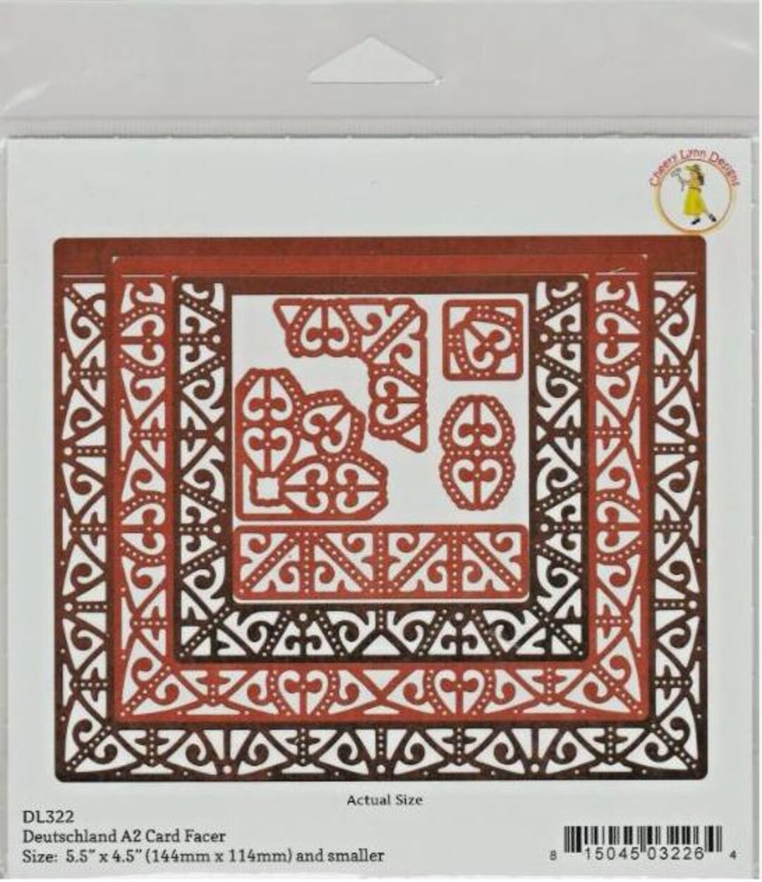 Cheery Lynn Deutschland A2 Card Facer Dl322/lace Effect/8 Cutting Dies ...
