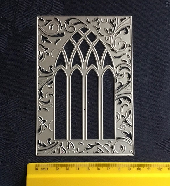 Gothic Arch Window Frame Ornate Die Cut Cutting BEAUTIFUL - Etsy