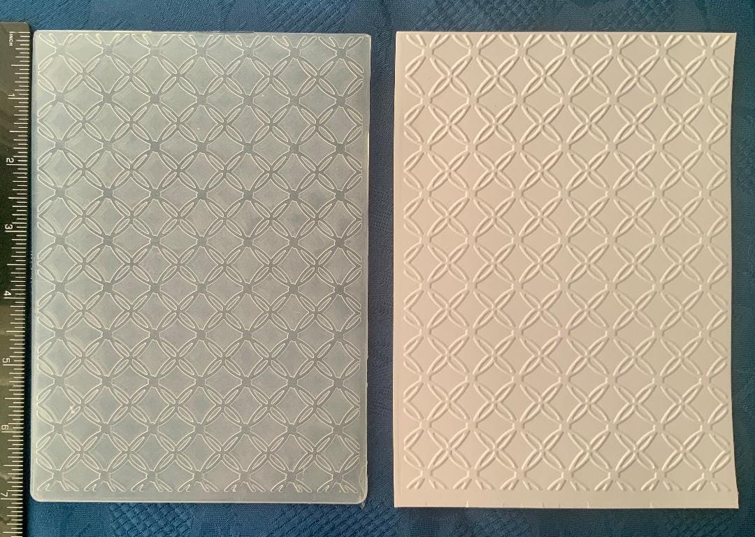 Diamond Flower Embossing Folder 7x5inch/for Toppers/greeting Cards - Etsy