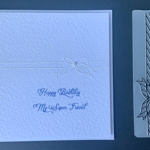 Border Embossing Folder/ Background Ribbon Bow - Etsy