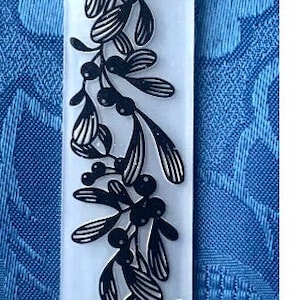 Border Embossing Folder Background Christmas Mistletoe - Etsy