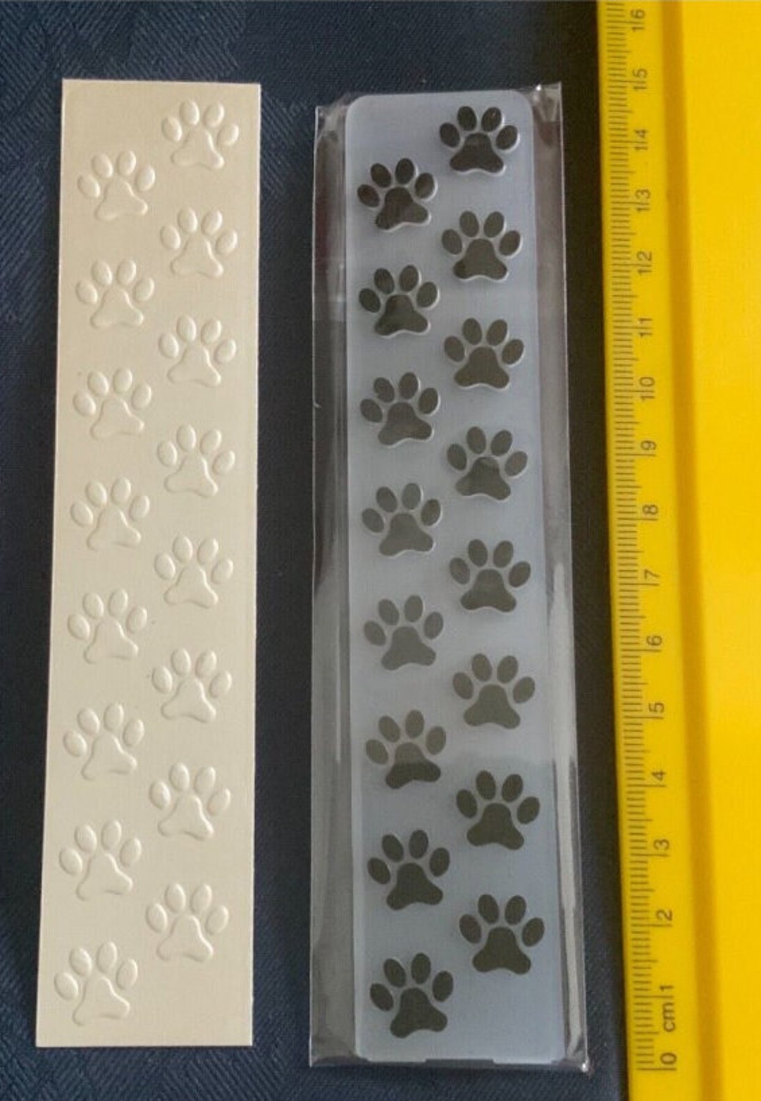 Border Embossing Folder Background Pet Paw Prints Dog Cat - Etsy
