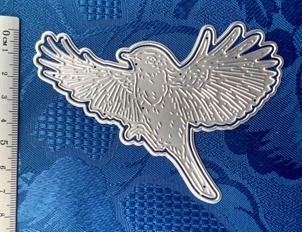 Robin Die With Printout Bird in Flight Cutting Die - Etsy