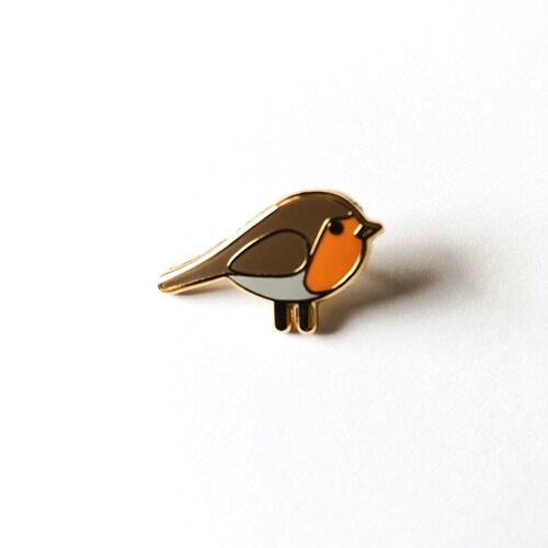 Robin Enamel Pin | Etsy