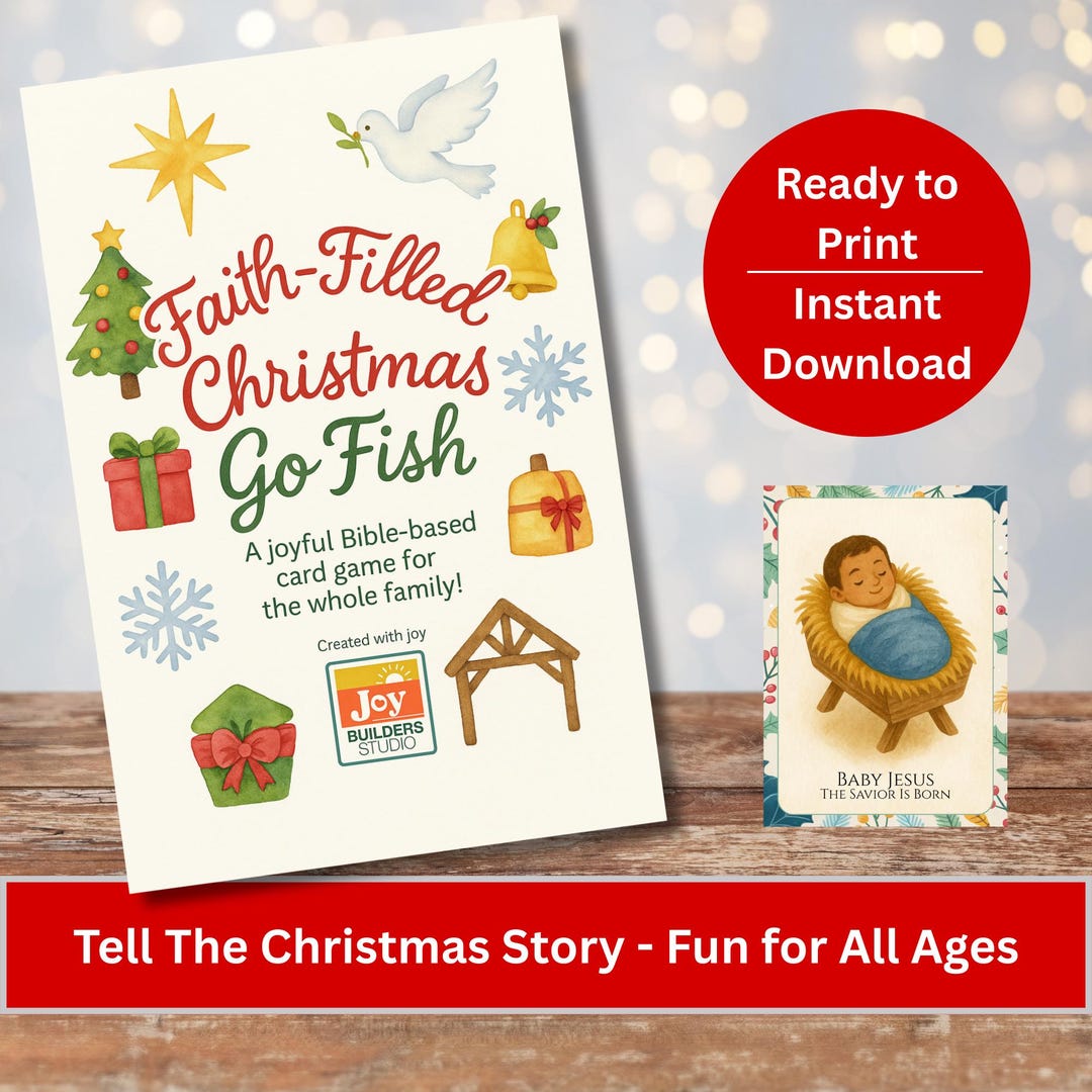 Faith-filled Christmas Go Fish Card Game – Printable Nativity Story ...