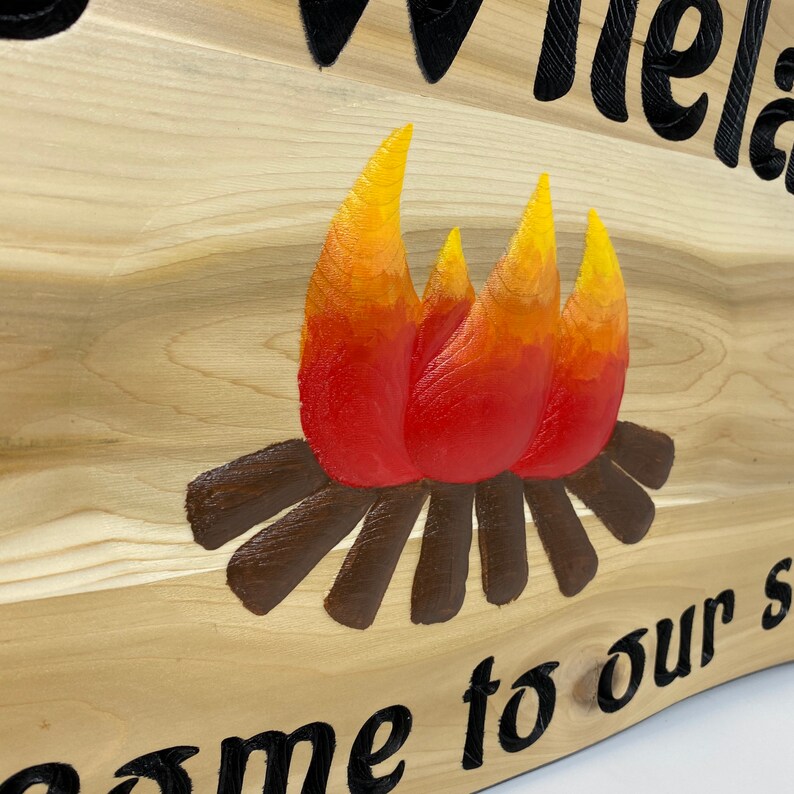 Personalized Engraved Campfire Wood Sign - Etsy Canada