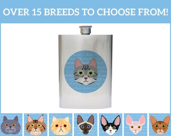 Cat Flask | Etsy