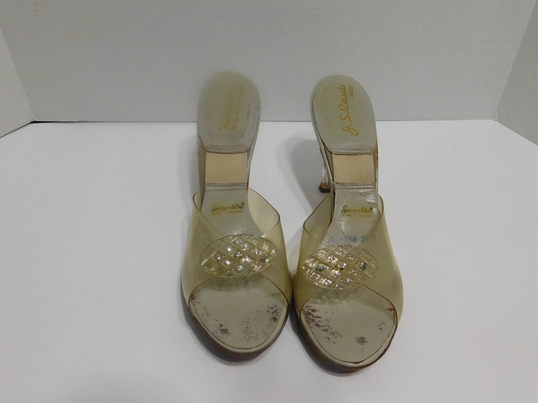 Vintage 1950's Lucite Shoes - Etsy