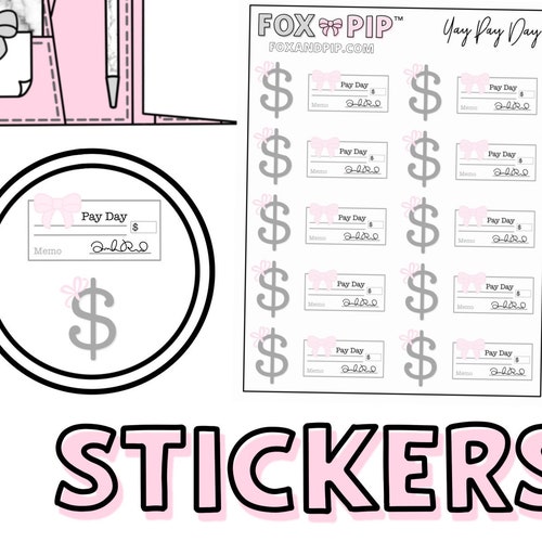 Payday Flag Clipart Pay Day Clip Art Money Clipart Planner - Etsy