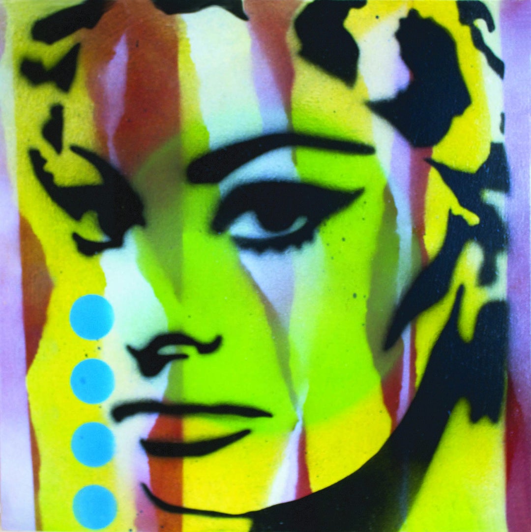 Sophia Loren, Stencil, Spray Technology - Etsy