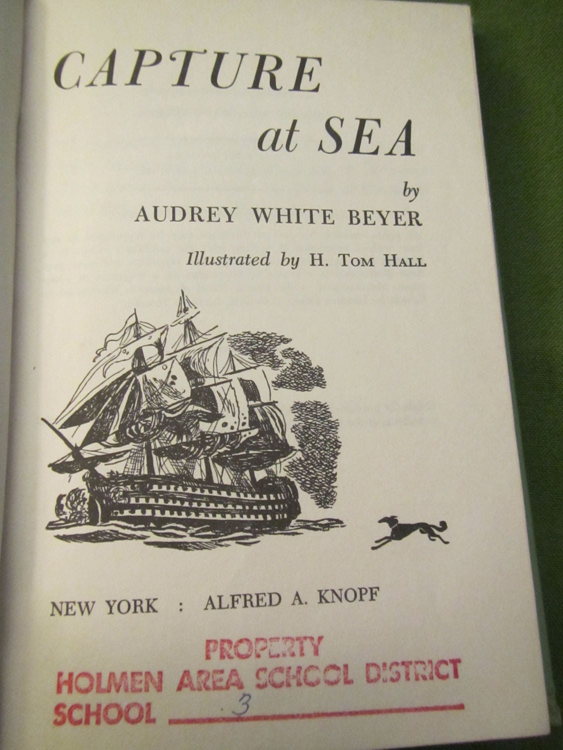 1959 Capture at Sea Audrey White Beyer Ex Library Book sj - Etsy