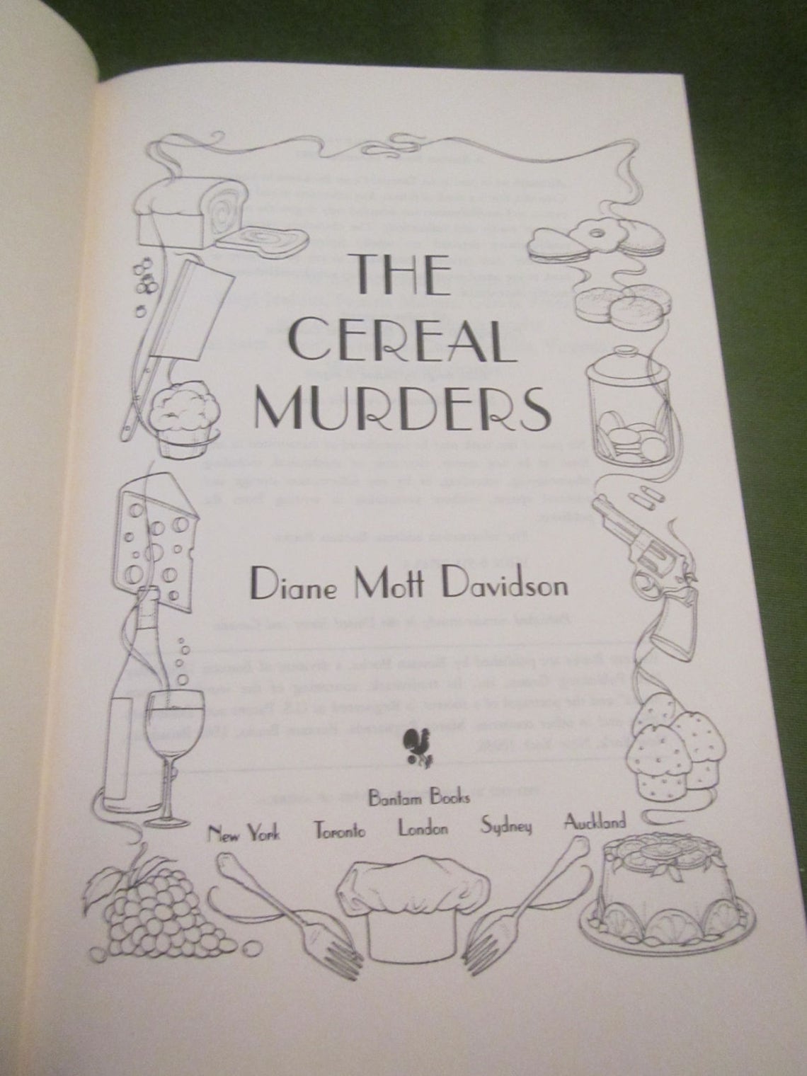 1993 the Cereal Murders Diane Mott Davidson Sj - Etsy
