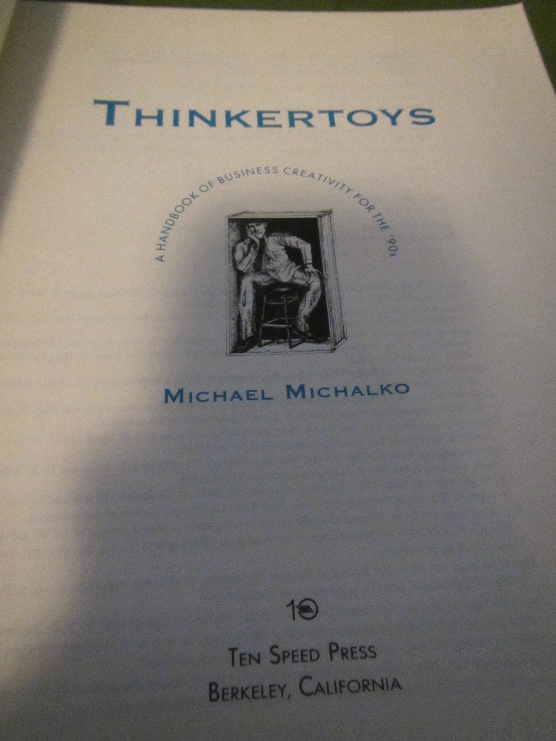 1991 Thinkertoys Michael Michalko 1ère impression - Etsy France