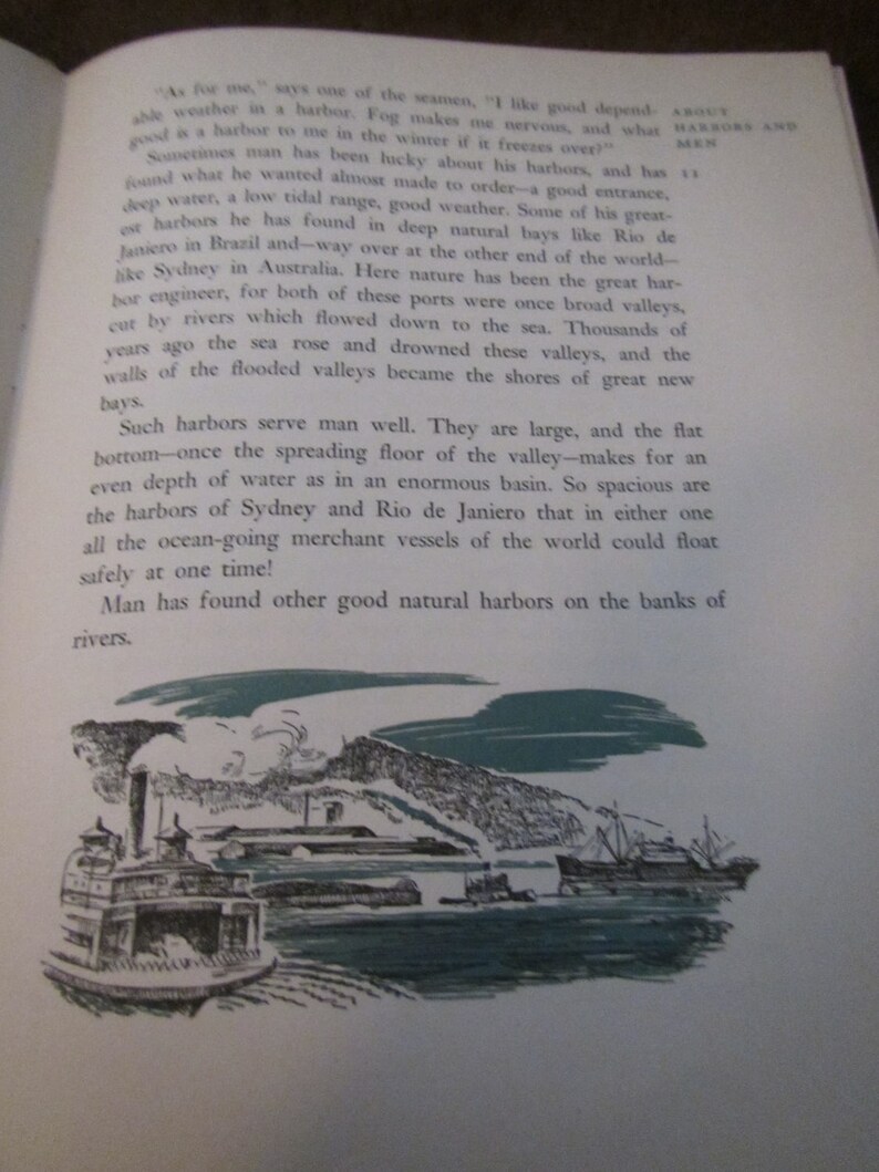 1953 ** Famous Harbors of the World ** Eugene F Moran Sr **sj - Etsy