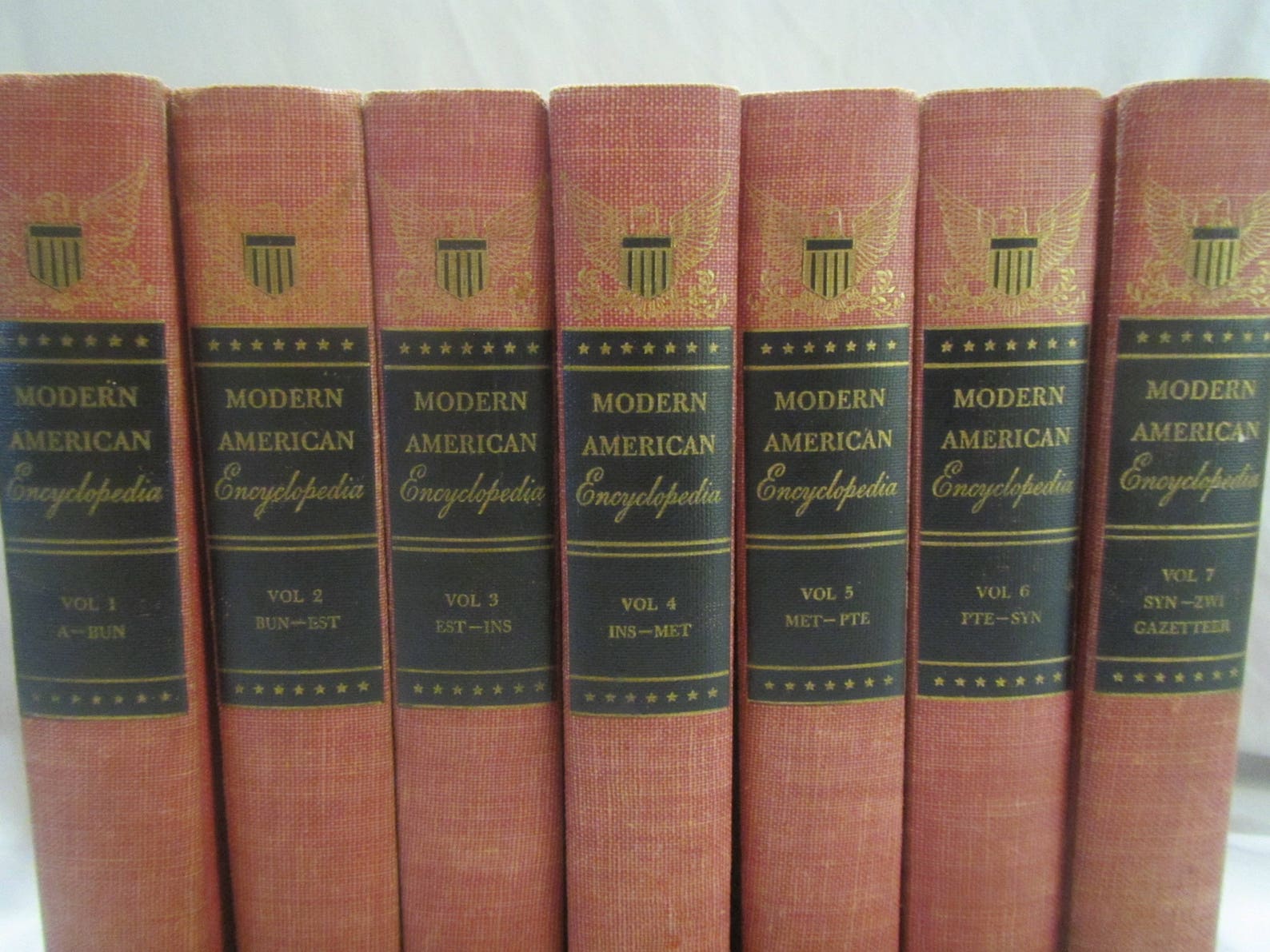 1948 Modern American Encyclopedia Volumes 1-7 A H - Etsy Hong Kong