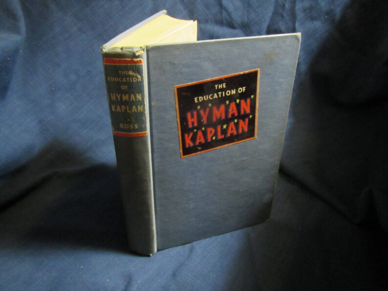 1937 **the Education of Hyman Kaplan ** Leonard Q. Ross **sj - Etsy