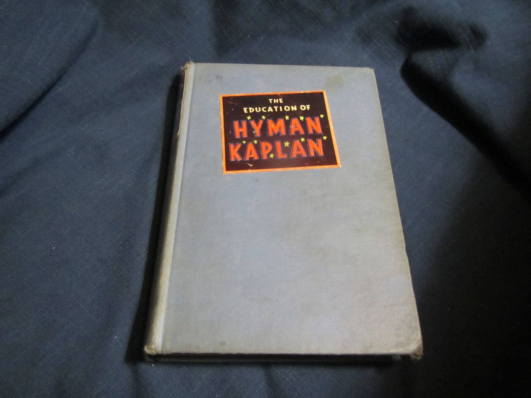 1937 **the Education of Hyman Kaplan ** Leonard Q. Ross **sj - Etsy