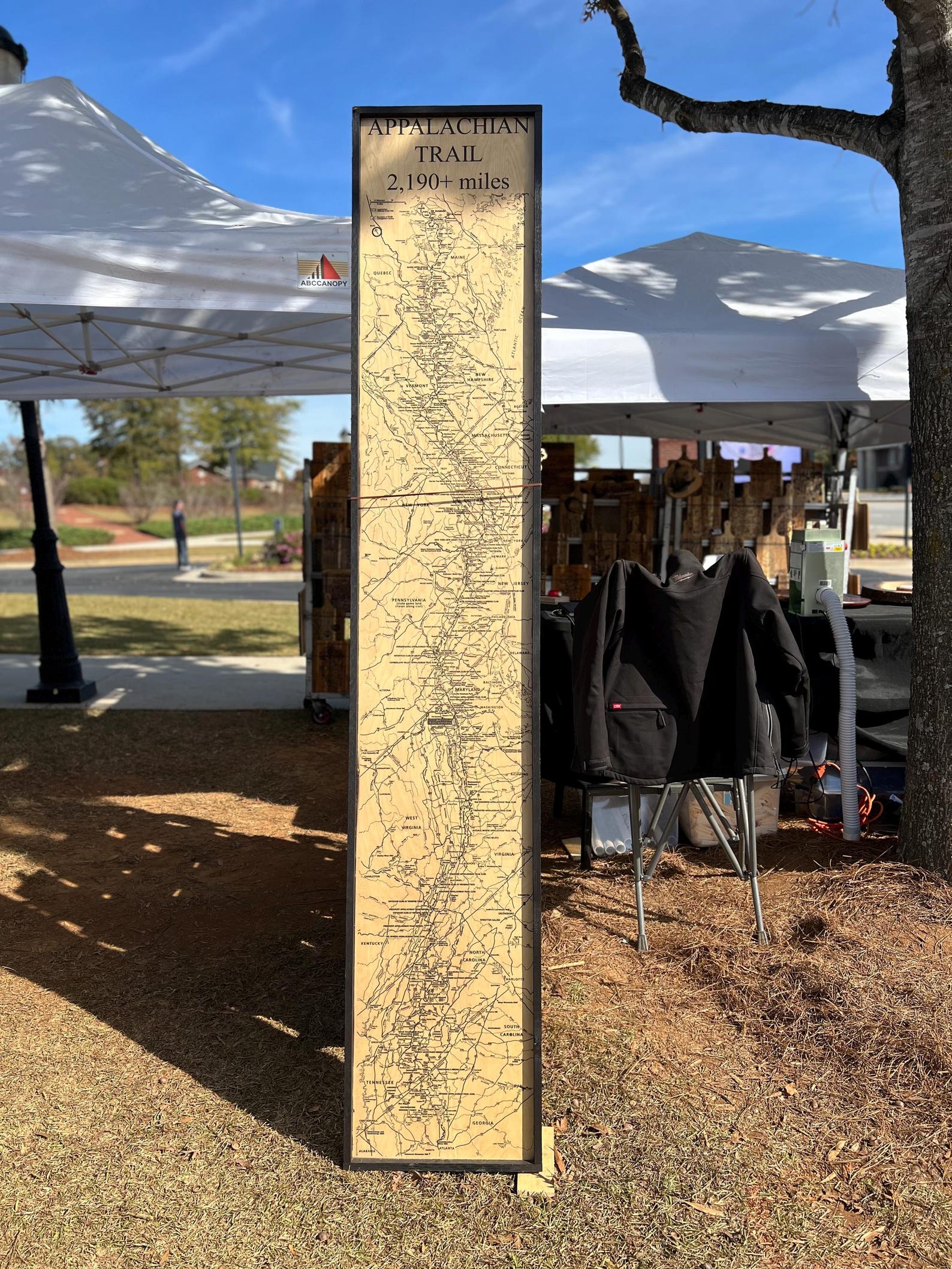 Appalachian Trail Map SVG Digital File for Laser Engraving, CNC, POD ...