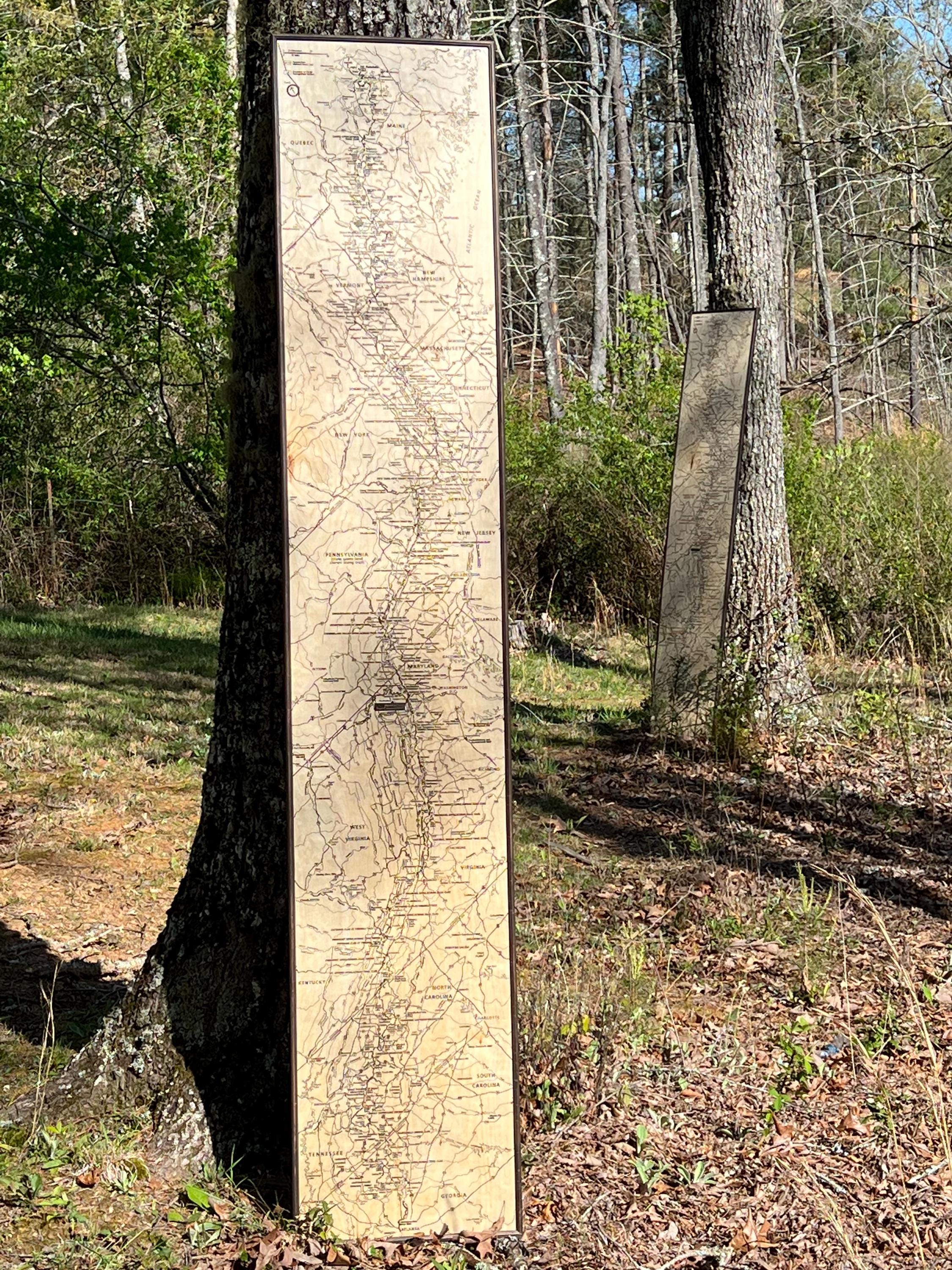 Appalachian Trail Map SVG Digital File for Laser Engraving, CNC, POD ...