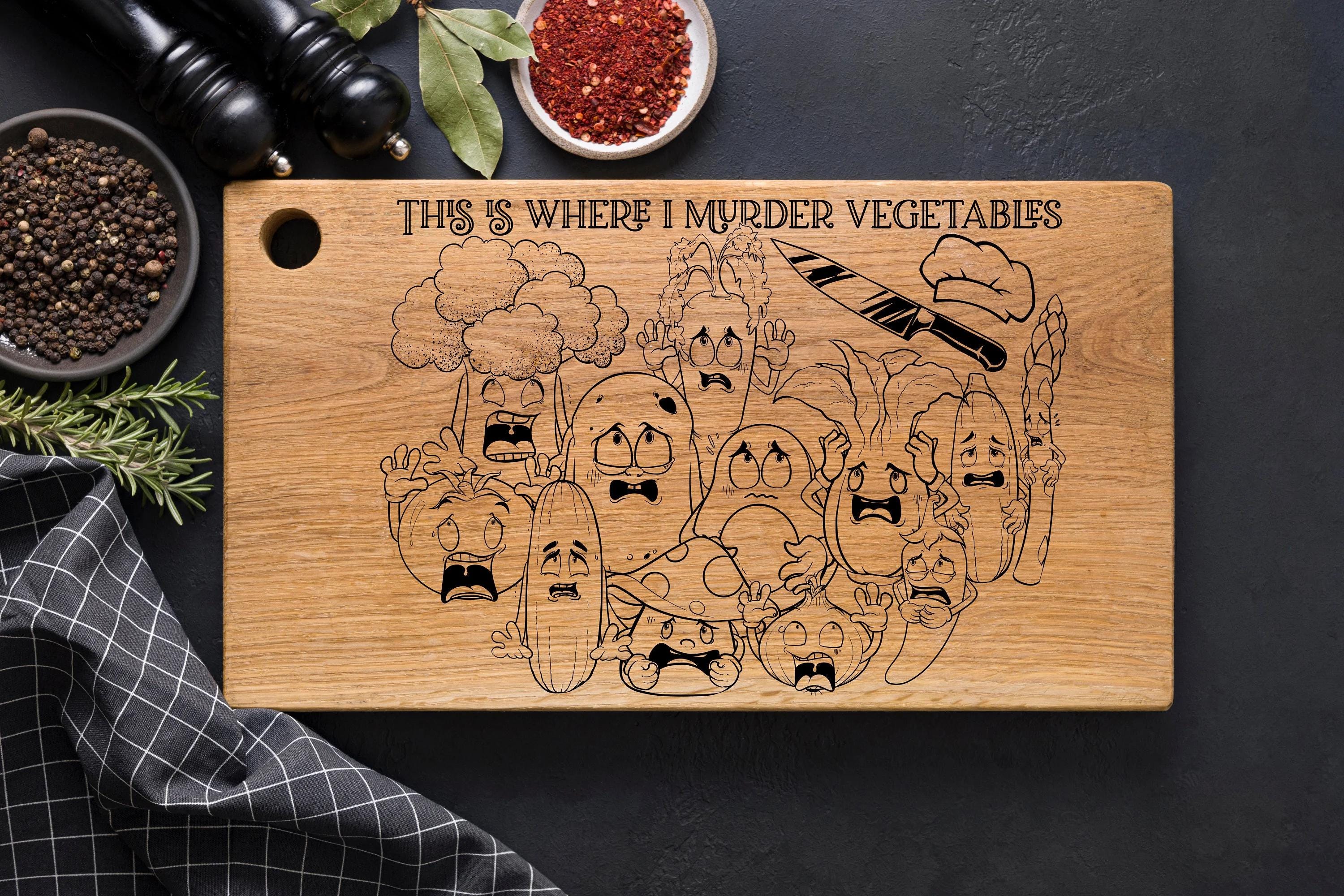 This is Where I Murder Vegetables Svg, Novelty Kitchen Decor Digital ...