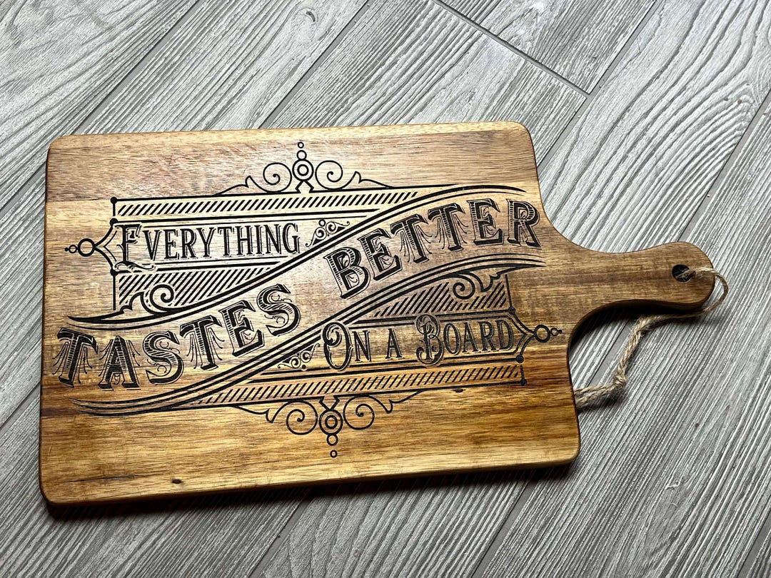 Everything Tastes Better on a Board Svg Charcuterie Sign Display Board ...