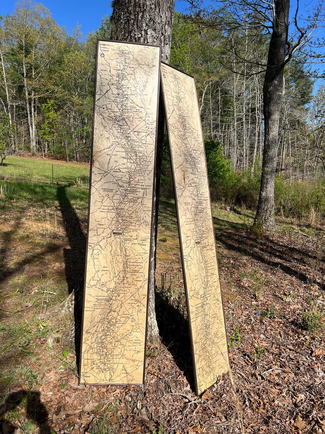 Appalachian Trail Map SVG Digital File for Laser Engraving, CNC, POD ...