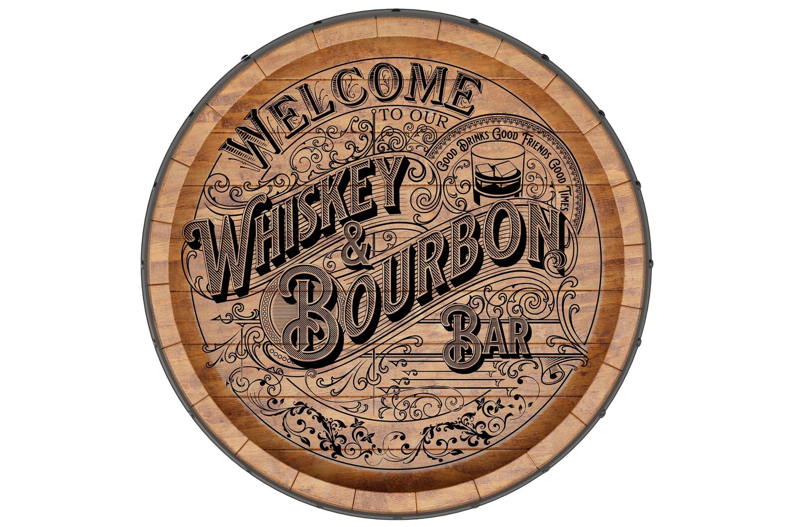 Welcome to Our Whiskey & Bourbon Bar, Laser Engraving Svg, CNC SVG, - Etsy