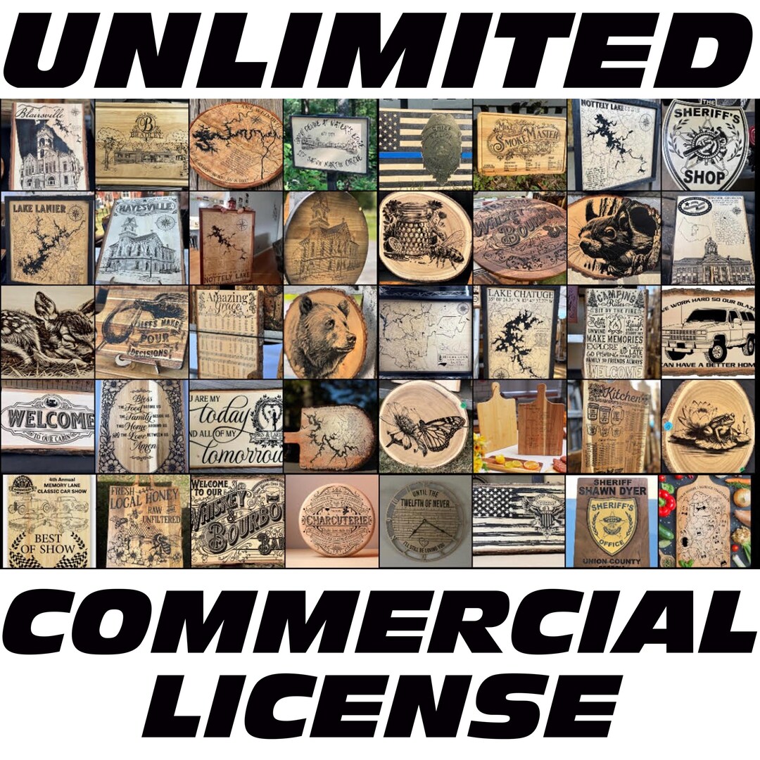 Unlimited Commercial License for All Designs (digital Download) - Etsy
