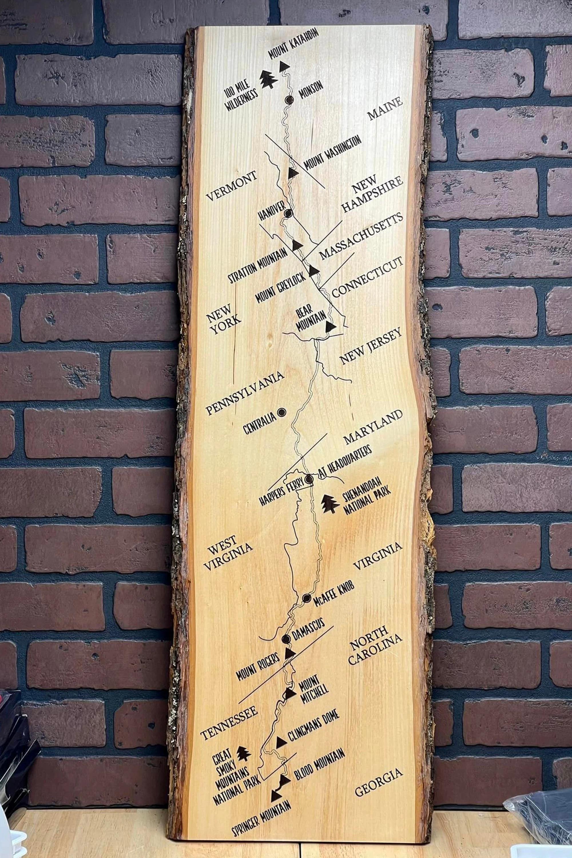 Appalachian Trail Svg Hiking AT Trail Hiking Laser Engraving Svg ...