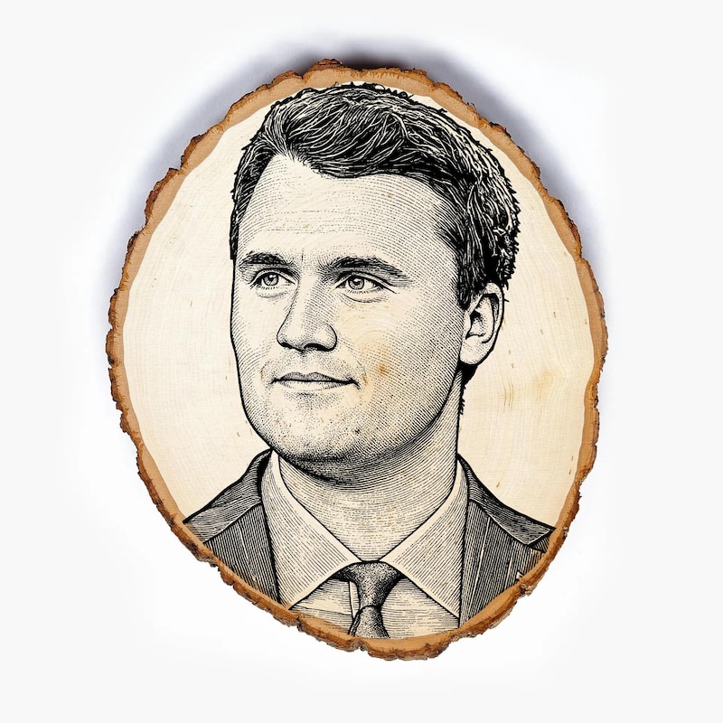 Charlie Kirk Laser Poster - Etsy Canada