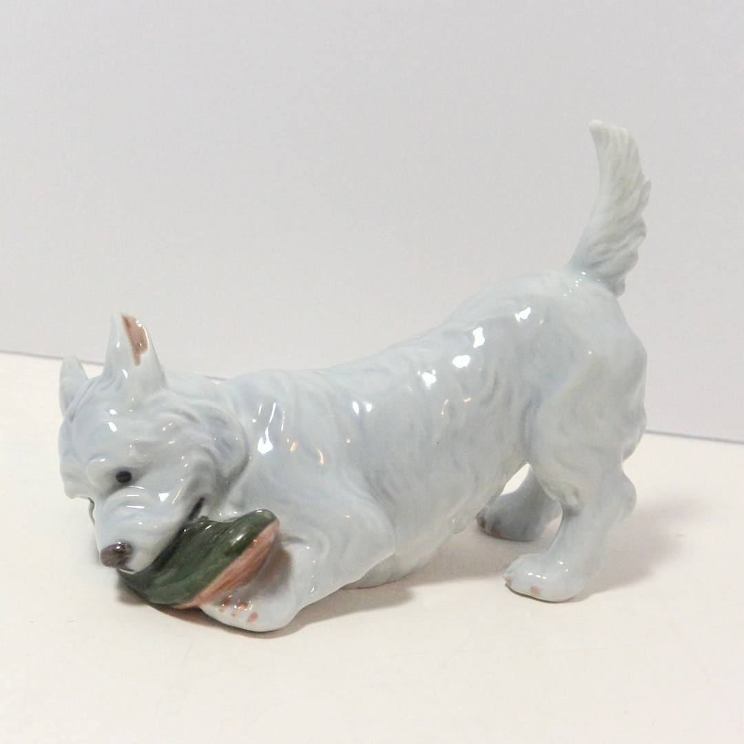 Royal Copenhagen West Highland Terrier Figurine, Porcelain Westie With ...