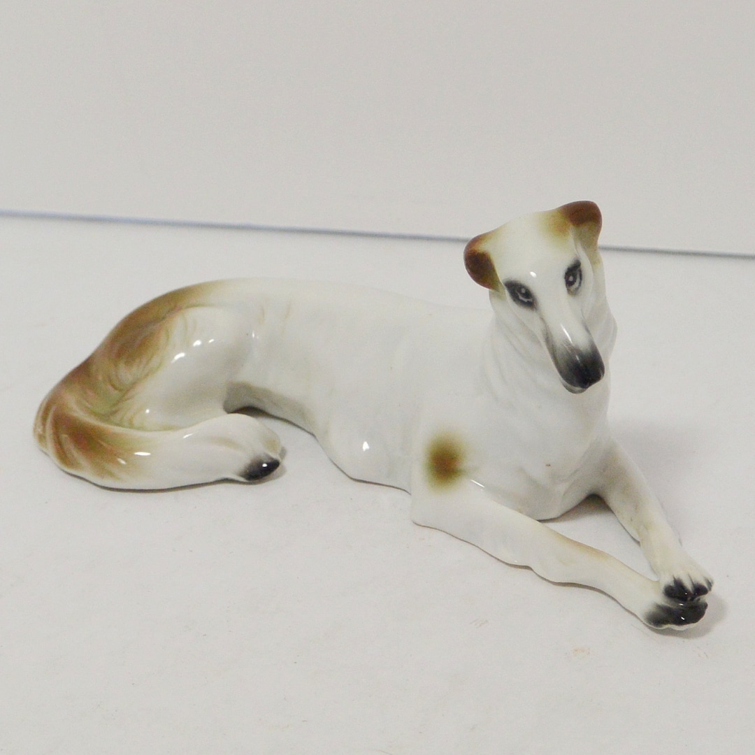 Antique Sitzendorf Porcelain Borzoi Figurine, Collectible Dog - Etsy