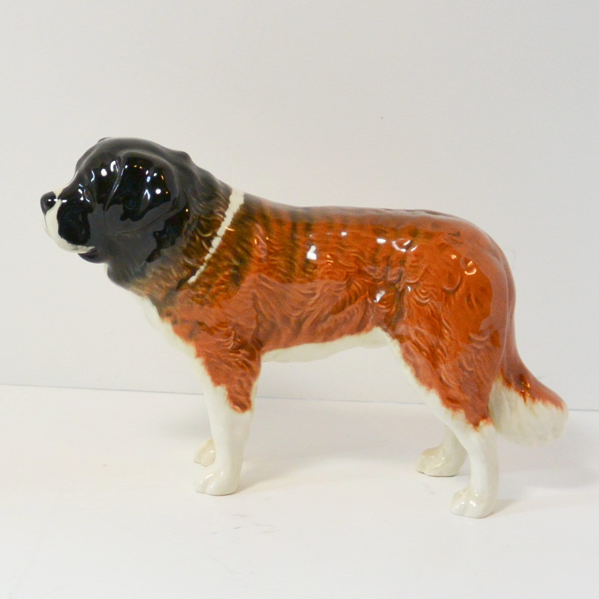 Vintage Porcelain Saint Bernard Dog Figurine, Beswick Dog, Saint ...