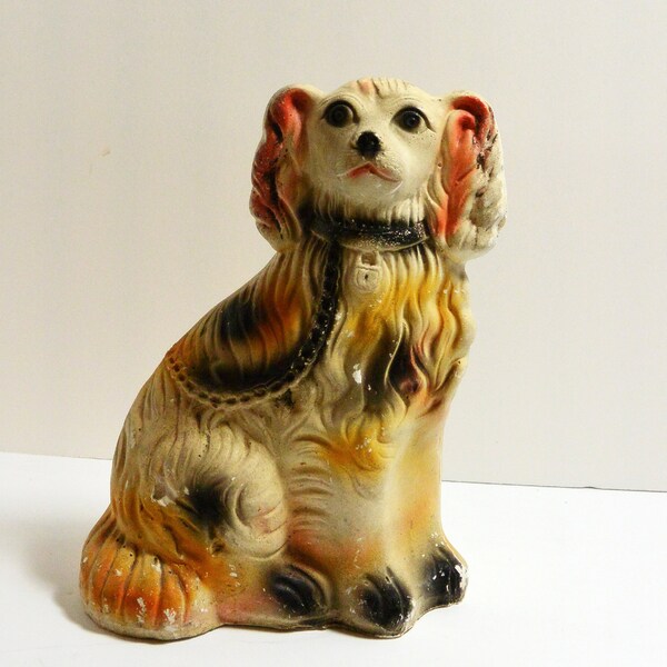 Chalkware Dog - Etsy