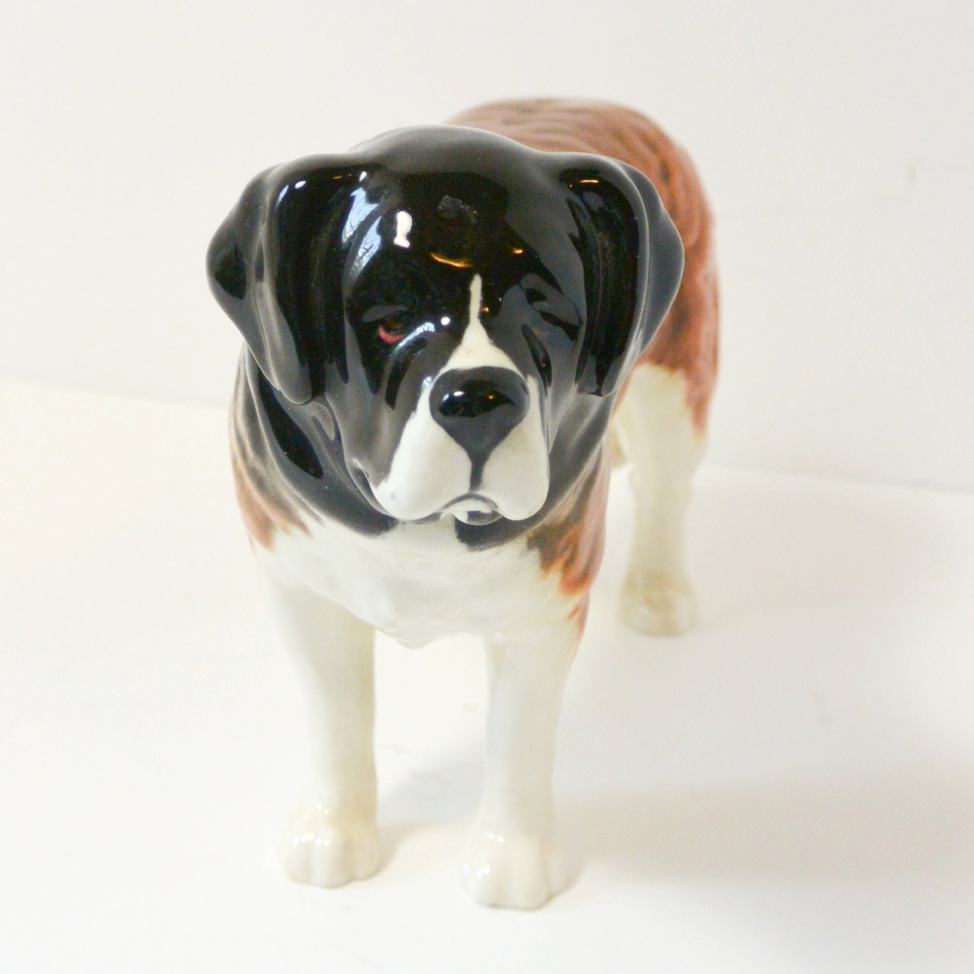 Vintage Beswick Porcelain Saint Bernard Dog Figurine, 1968 - Etsy