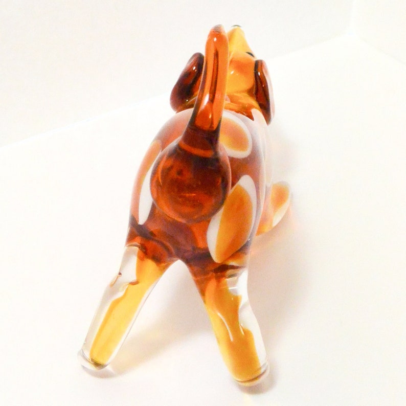 Murano Glass Dog, Vintage Glass Dog, Murano Glass Figurine, Vintage Dog ...