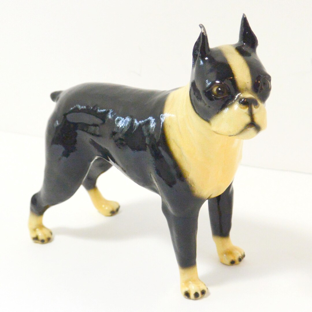 Mortens Studio Standing Boston Terrier Figurine, Vintage Dog, Boston ...