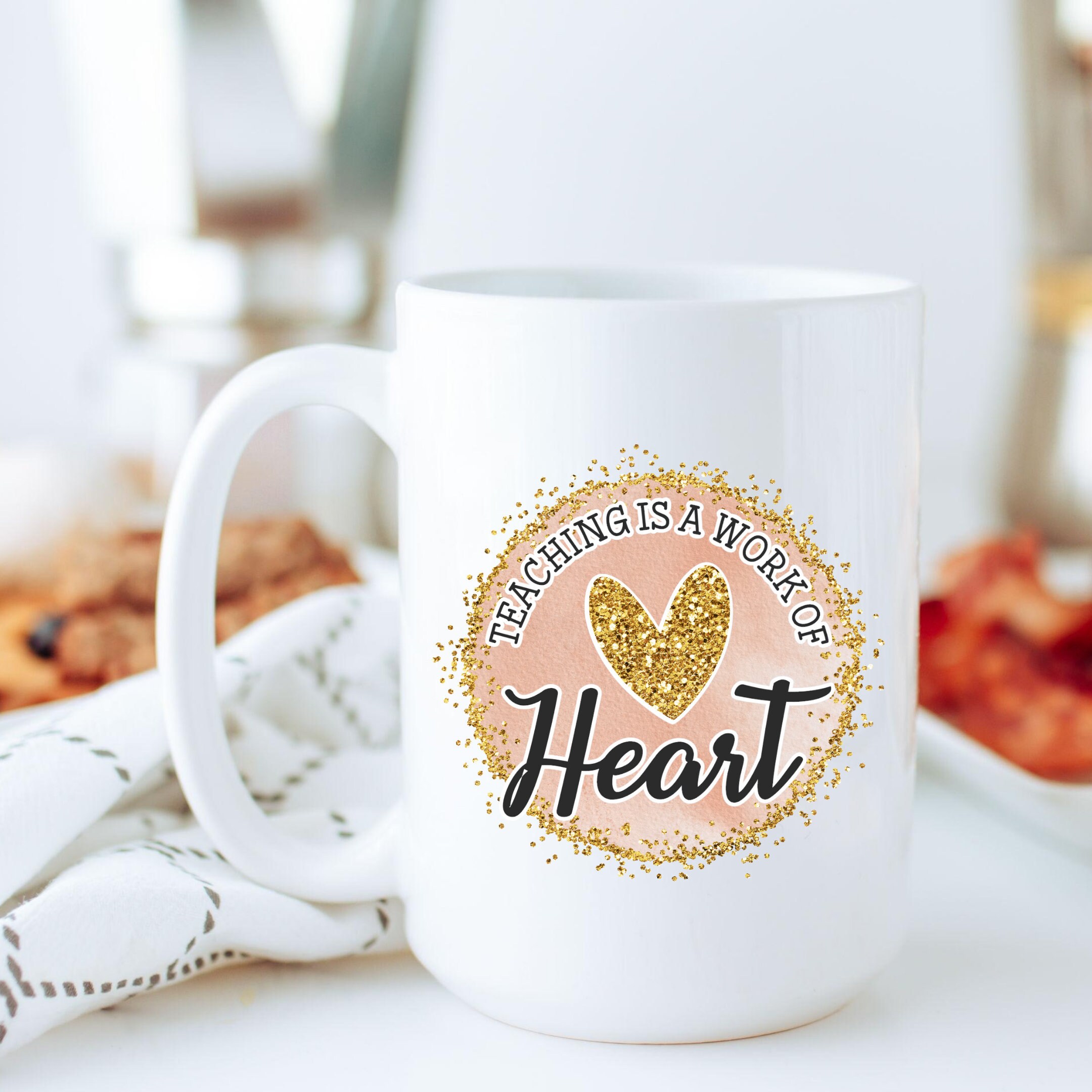 Teacher Coffee Mug Inspirational Words Mug Thank you Gift | Etsy